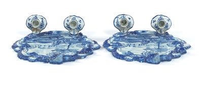 A Pair of Dutch Delft Wall Sconces, 18th Century, 02.20.16, Sold: $861.4