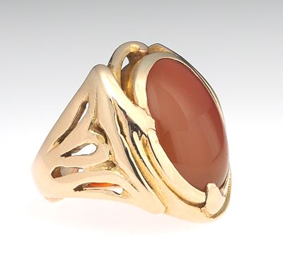 Ladies' Brown Jade Ring , 02.19.16, Sold: $271.4