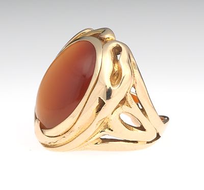 Ladies' Brown Jade Ring , 02.19.16, Sold: $271.4