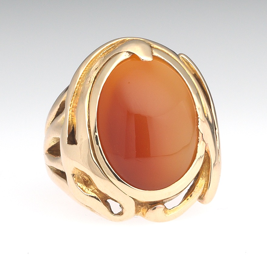 Ladies' Brown Jade Ring , 02.19.16, Sold: $271.4