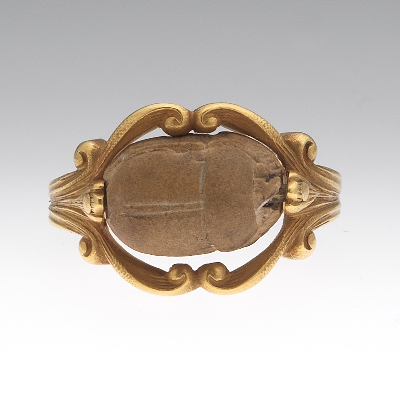 Tiffany & Co. Gold and Antique Steatite Carved Scarab Ring, Design ...