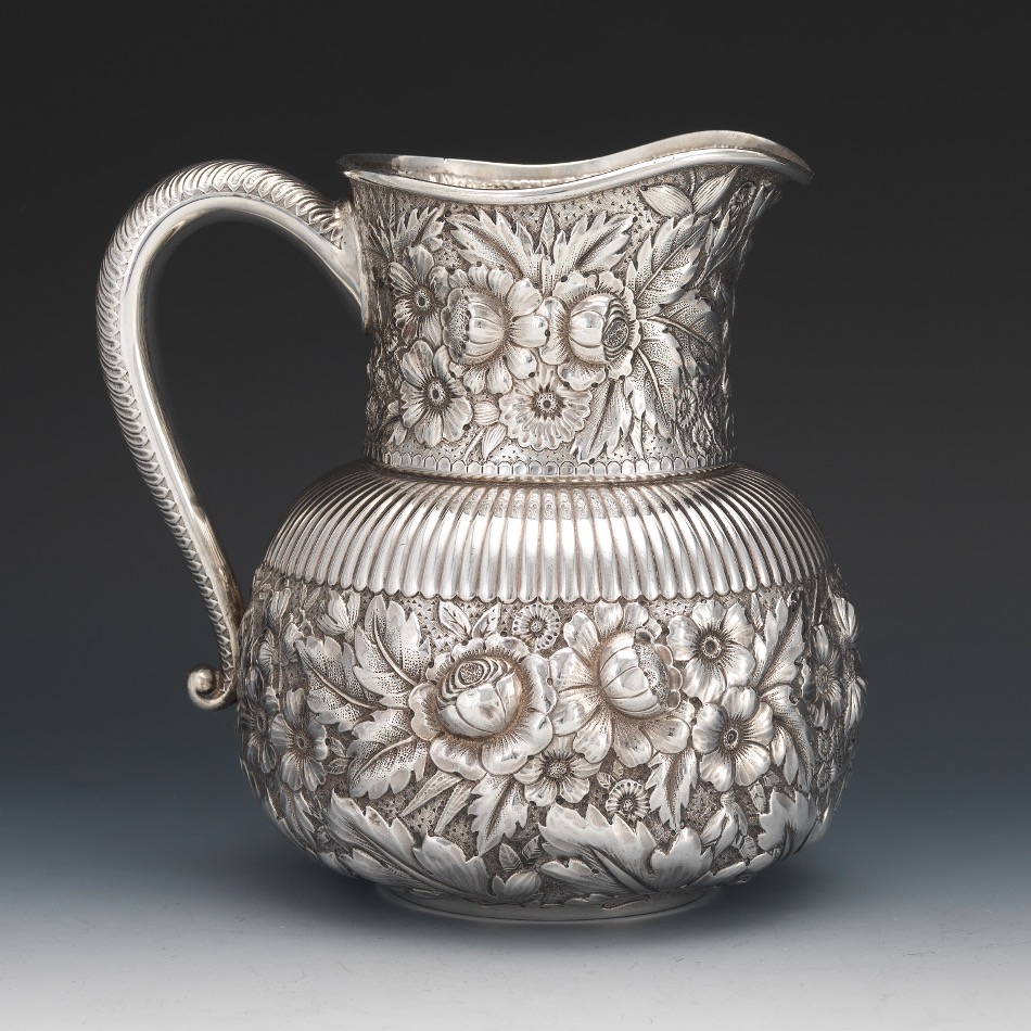 Gorham Repousse Water Pitcher, Late 19th Century , 05.26.16