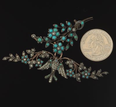 Two Victorian Silver and Turquoise Objects , 10.28.16, Sold: $472