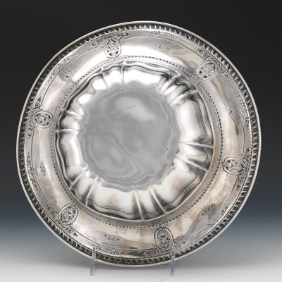 Wallace Sterling Silver Dish, "Rose Point" Pattern, 09.12.16, Sold: $253.7