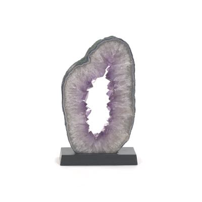 Polished Amethyst Geode Cross Section on Stand, 02.18.17