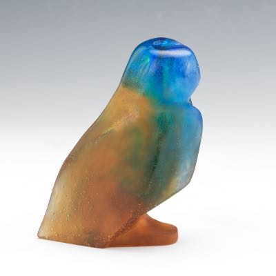Daum of France Owl Designed by Carnoy Xavier, 05.25.17, Sold: $295
