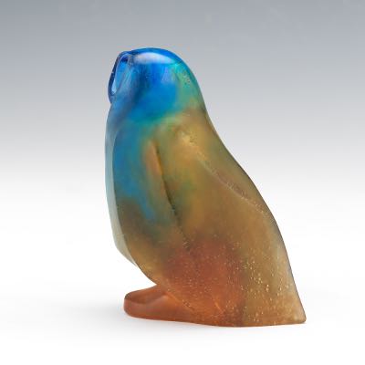 Daum of France Owl Designed by Carnoy Xavier, 05.25.17, Sold: $295