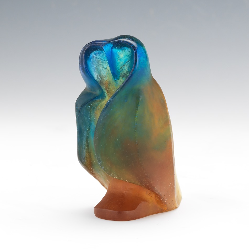 Daum of France Owl Designed by Carnoy Xavier, 05.25.17, Sold: $295