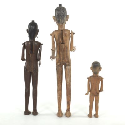 Rare Toraja or Tau-Tau Family Group of Three Ancestral Figures ...