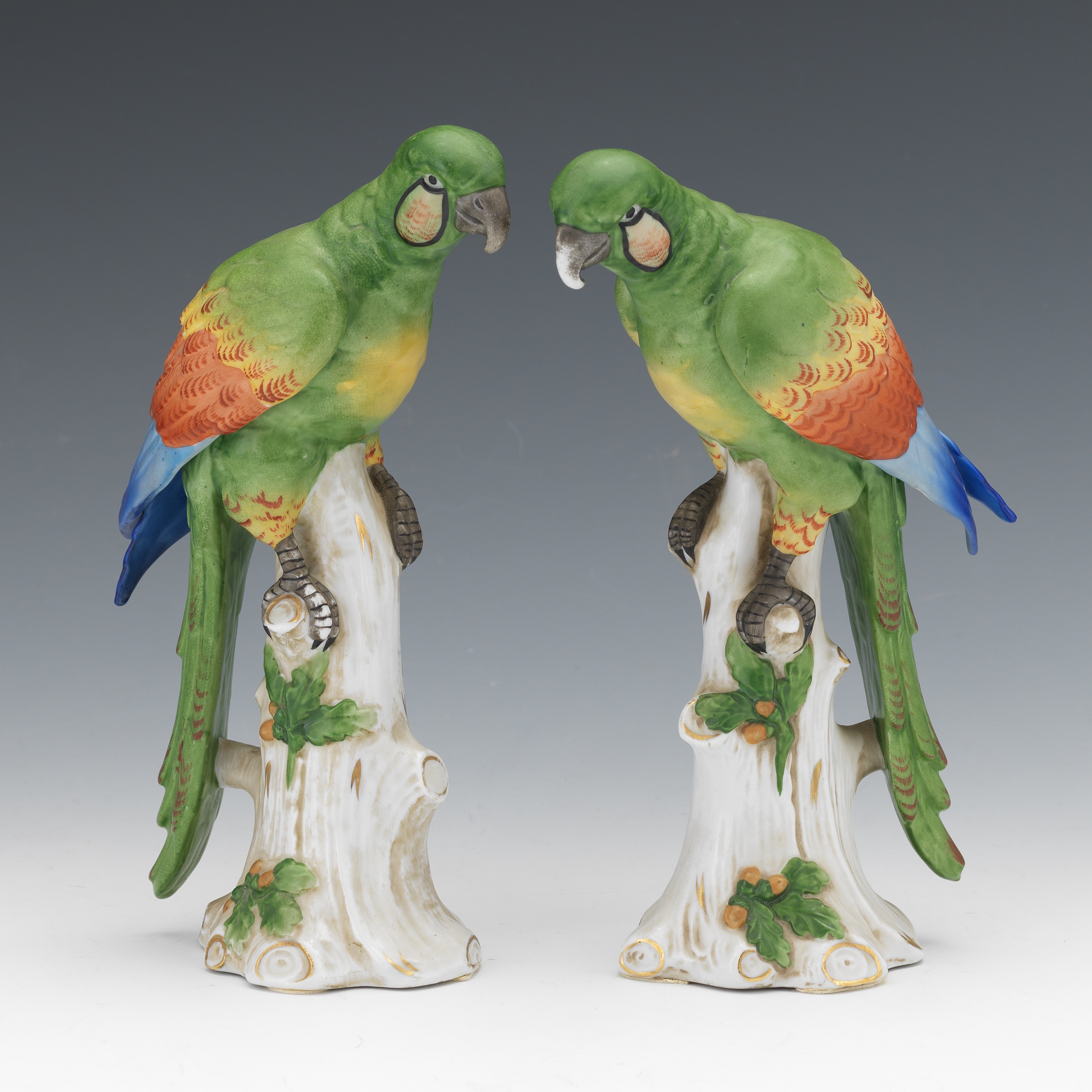 High resolution image for A Pair of Porcelain Parrots