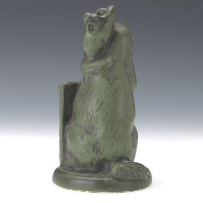 Cowan Pottery Glazed Ceramic Candlestick for the Rowfant Club, ca. 1925 ...