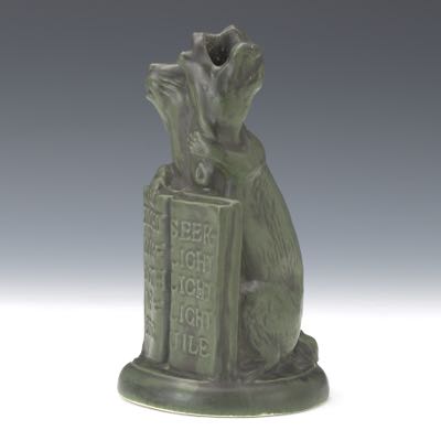 Cowan Pottery Glazed Ceramic Candlestick for the Rowfant Club, ca. 1925 ...