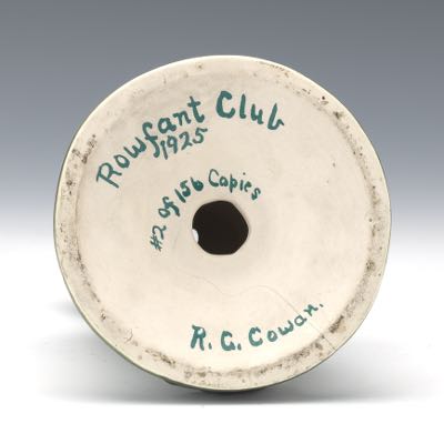 Cowan Pottery Glazed Ceramic Candlestick for the Rowfant Club, ca. 1925 ...