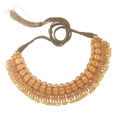 High Karat Gold Pectoral Necklace with Adjustable Cord , 02.16.18