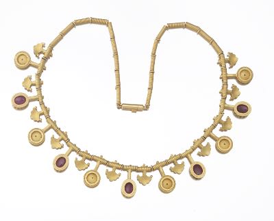 Renaissance Revival Gold, Ruby, Diamond and Enamel Collar Necklace , 02 ...