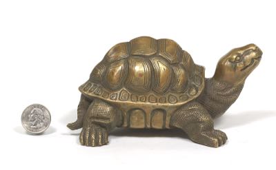Chinese Bronze Turtle Scroll Holder , 11.03.18, Sold: $135.7