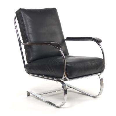 KEM Weber Chrome Art Deco Armchair "Springer Chair" for Lloyd, 09.08.18 ...