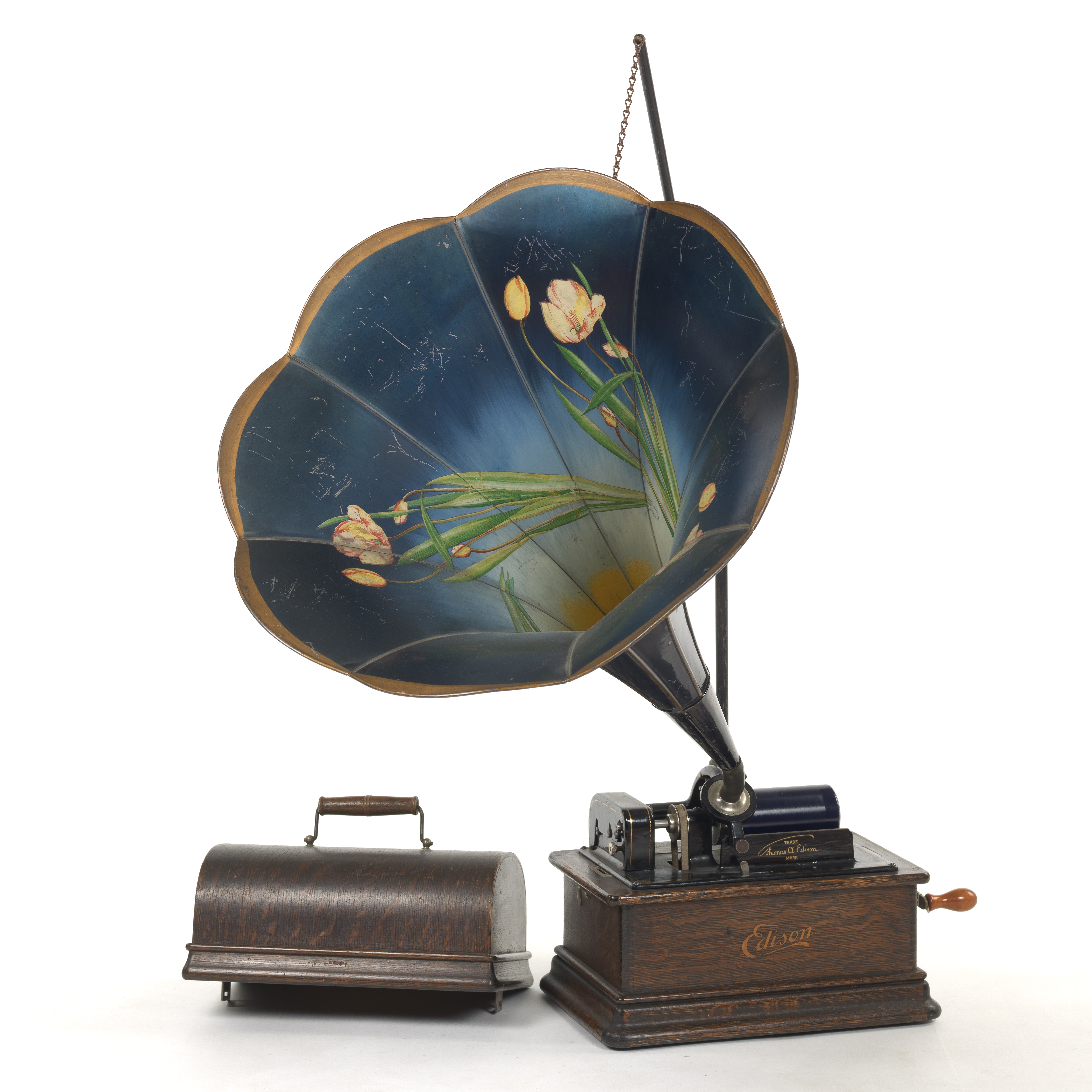High resolution image for Edison Standard Phonograph with Tulip Flower ...