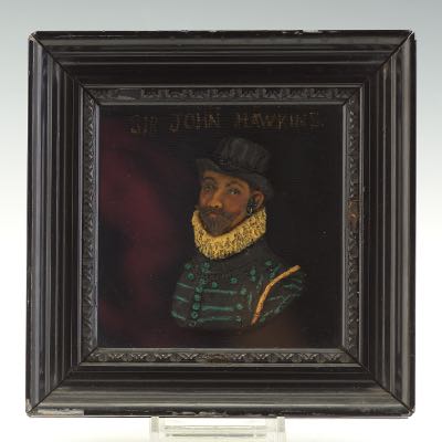 Wax Portrait of Sir John Hawkins, ca. 18th Century