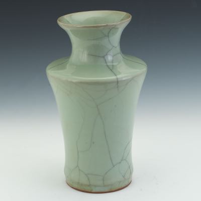 Chinese RuYao Type Blueish Green Celadon Crackleware Vase, Song Dynasty ...