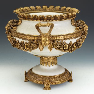 Louis XIV Style Porcelain and D'Ore Bronze Monumental Centrepiece ...
