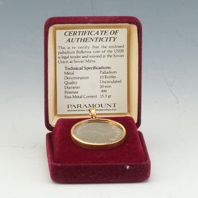 1999 USSR Special Issue Palladium Ballerina Medal
