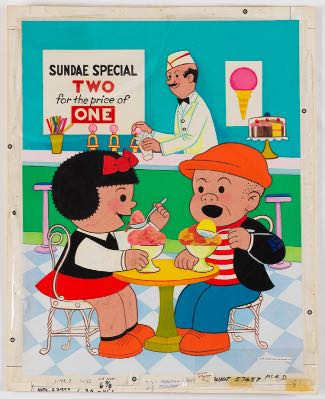 Nancy and Sluggo Puzzle Illustration