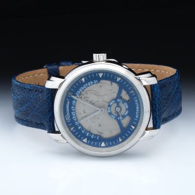 Rousseau Automatic Skeleton Calendar Wristwatch