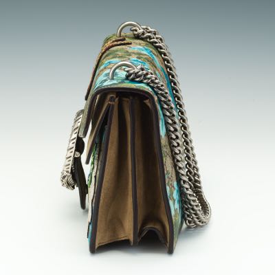 Gucci Floral Embroidered Dionysus Print Supreme Coated Canvas