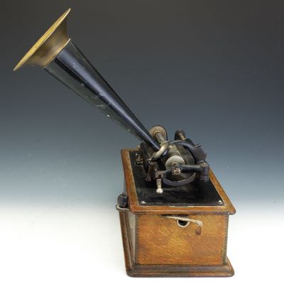 Edison Home Phonograph with Cylinder Records